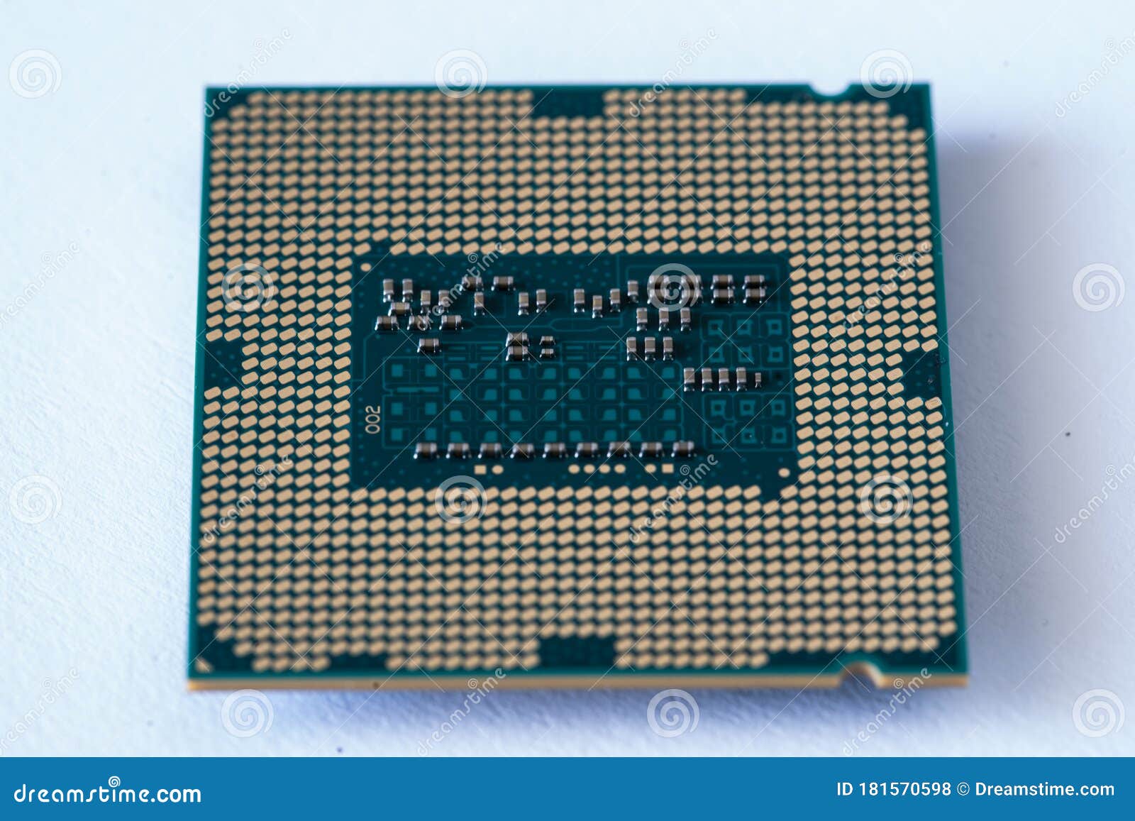 PC Processor is small chip stock photo. Image of electronic - 181570598