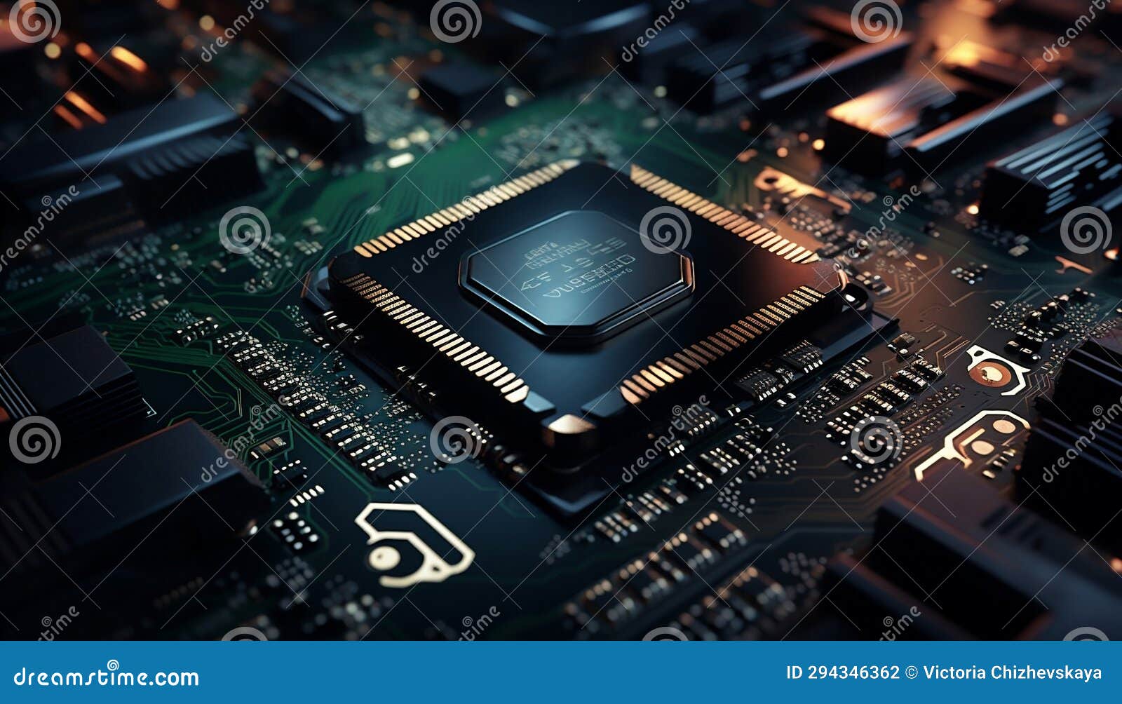 Processor Technology Electronic Digital Circuit Component Chip Computer ...