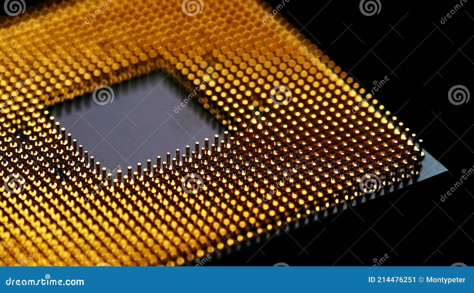 Detail Of Cpu Chip Processor On Aluminum Heat Sink Cooler And ...