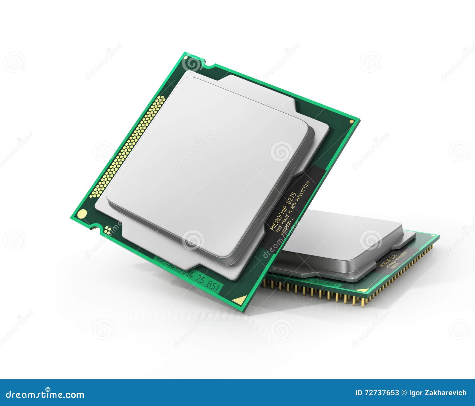 Processor. stock illustration. Illustration of central - 72737653