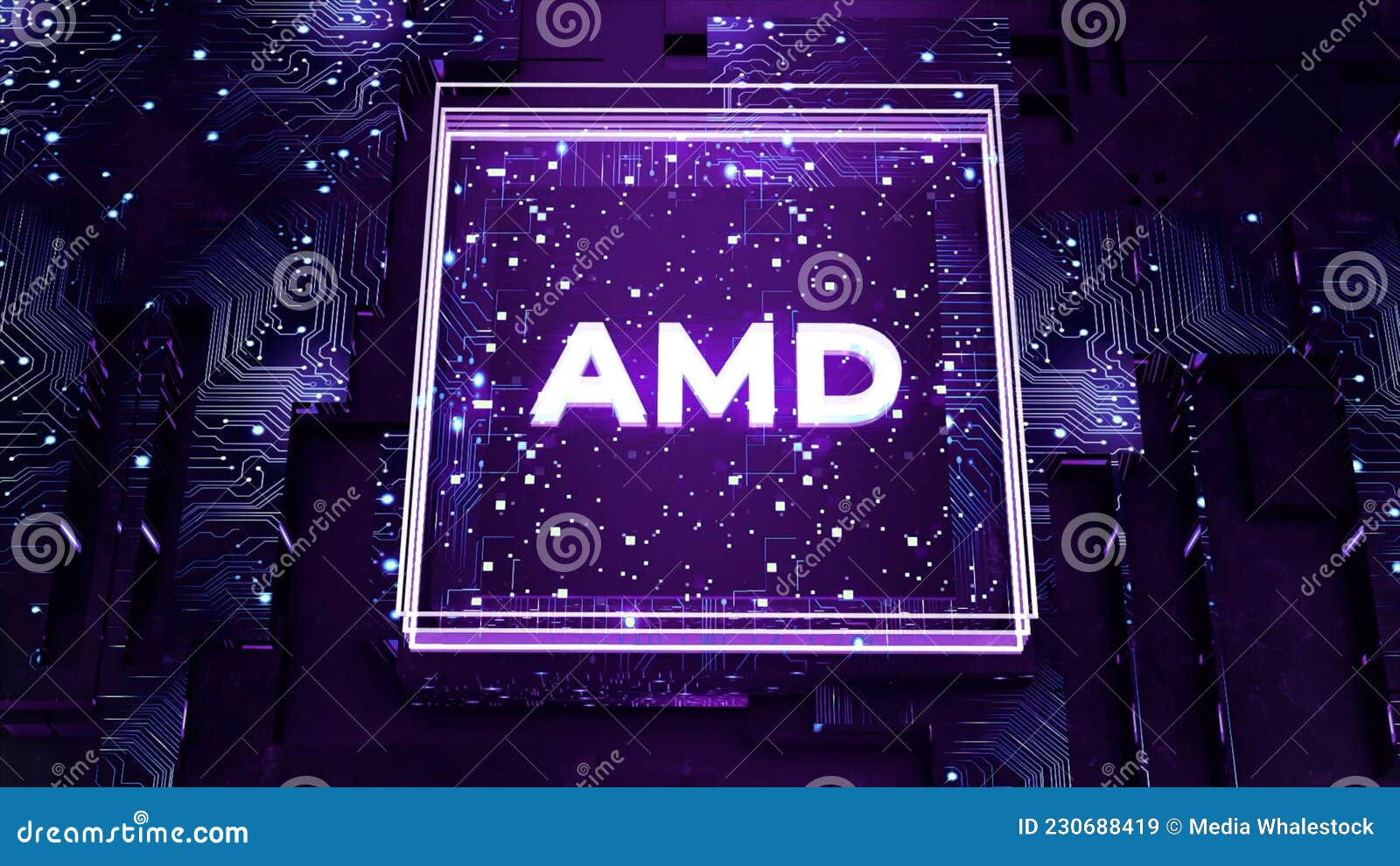 Processors Graphics, Digital Data Of Network Technology, CPU Processing ...