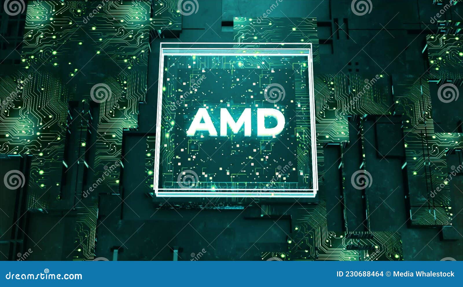 Processors Graphics, Digital Data of Network Technology, CPU Processing ...