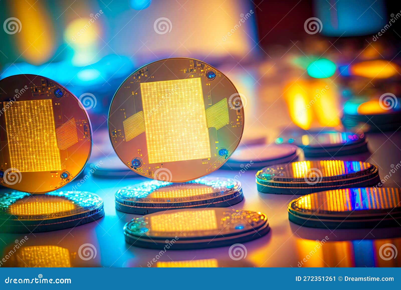 Processors In Technology Laboratory Wafer Semiconductor Manufacturing Royalty-Free Stock ...