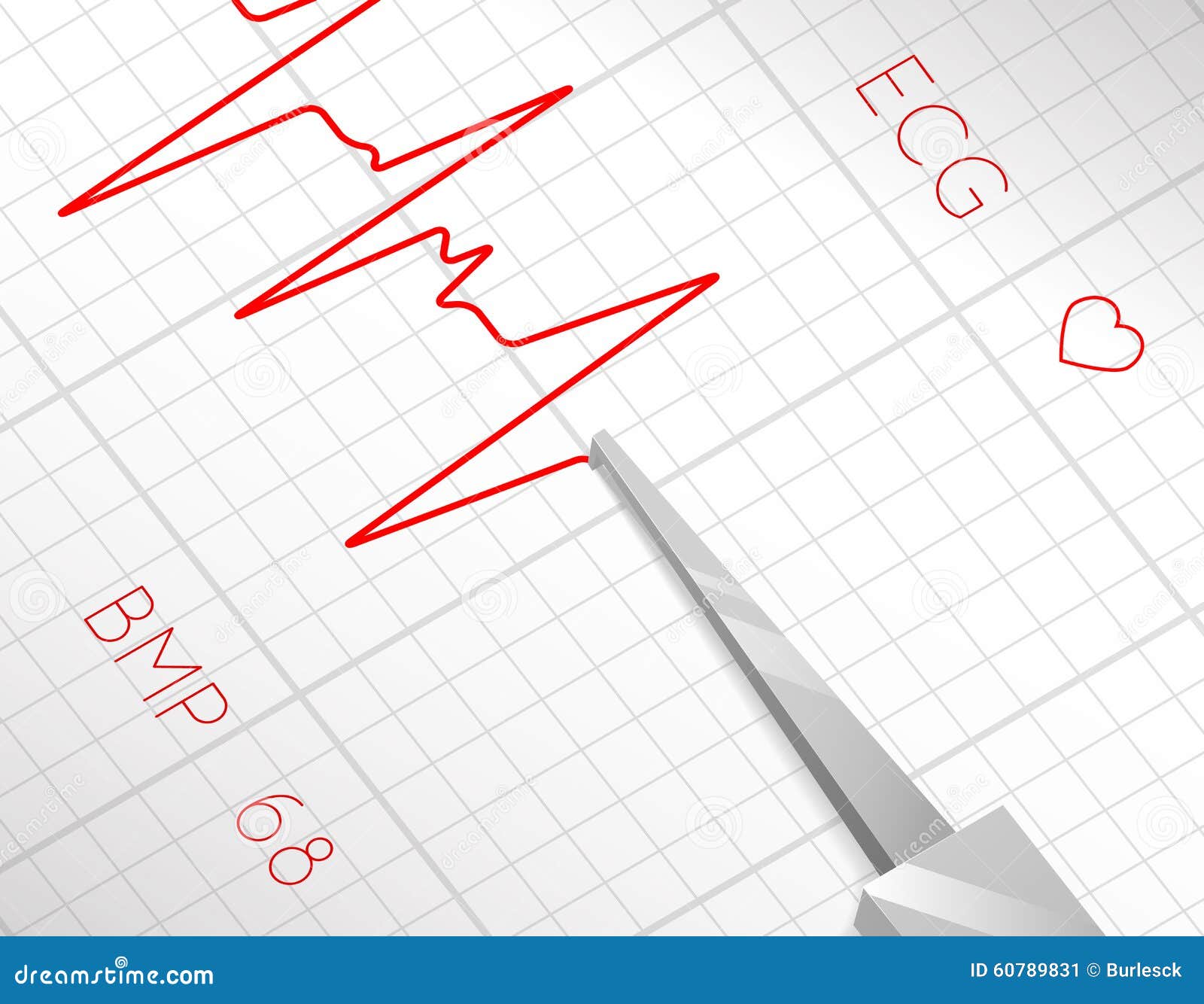 Processus De Cardiogramme De Battements De Coeur Illustration de ...