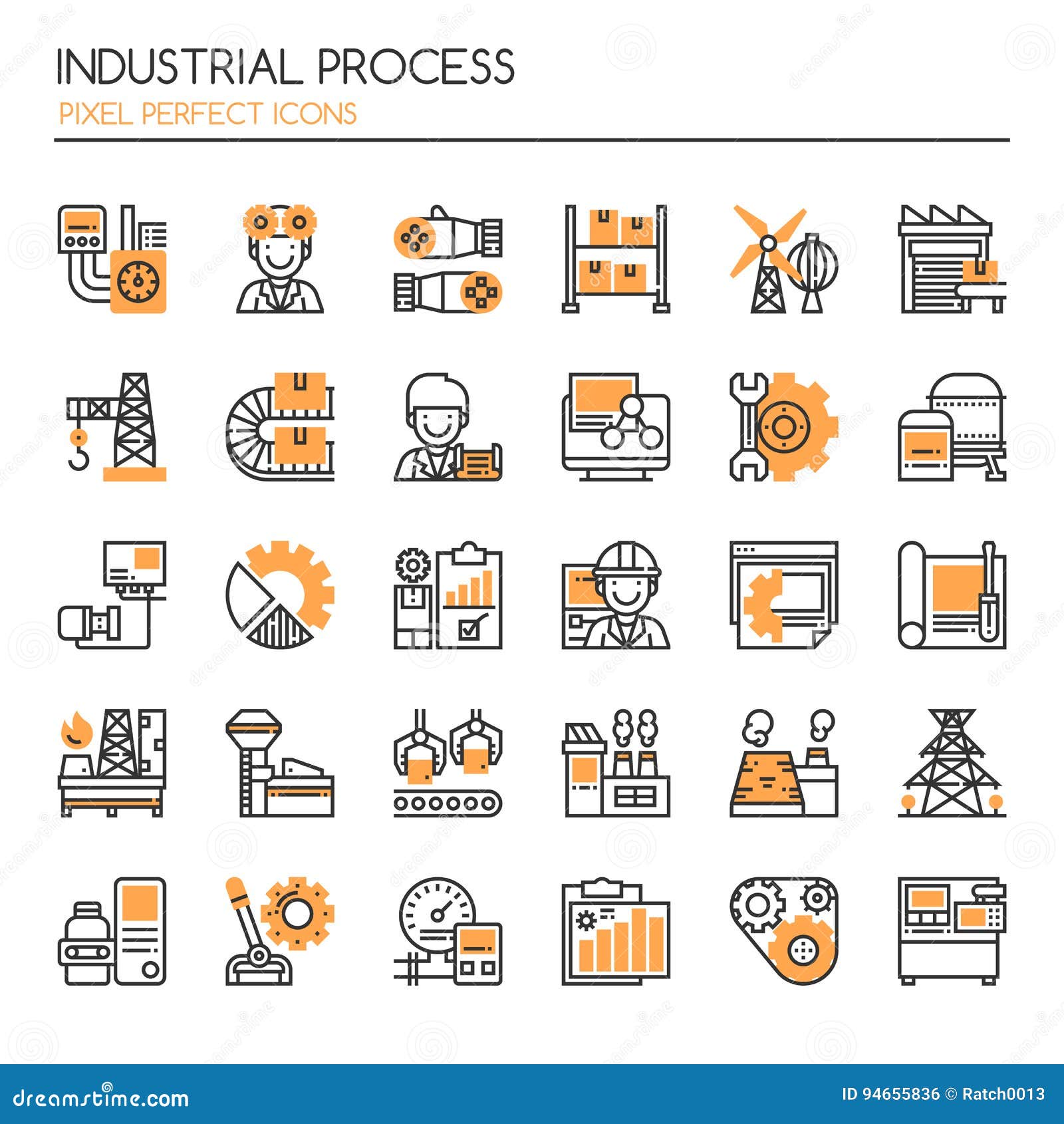 Processus industriel illustration stock. Illustration du opérateur ...
