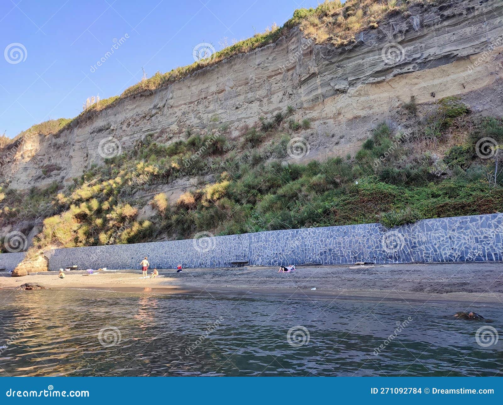 Procida - Scogliera Della Spiaggia Del Postino Editorial Stock Image ...