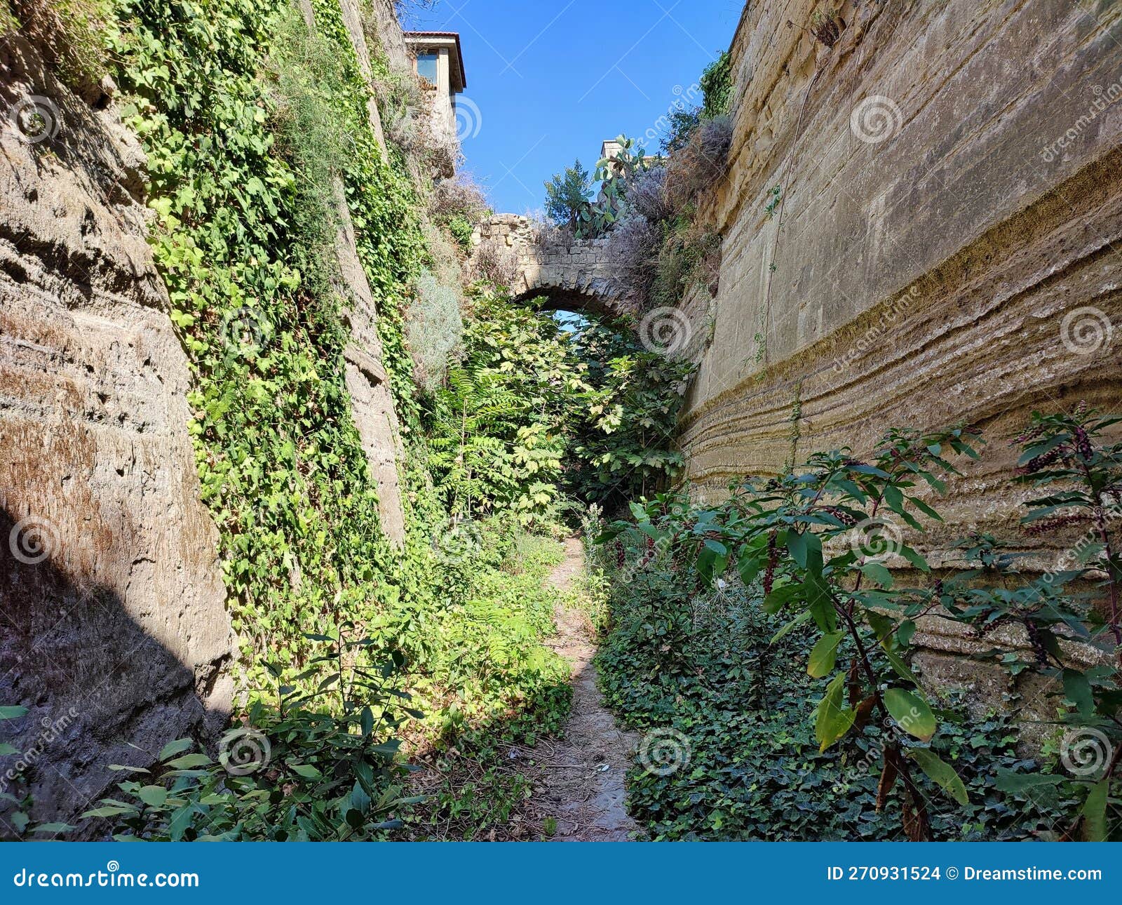 Procida - Scorcio Del Fossato Del Carcere Stock Photo - Image of ...