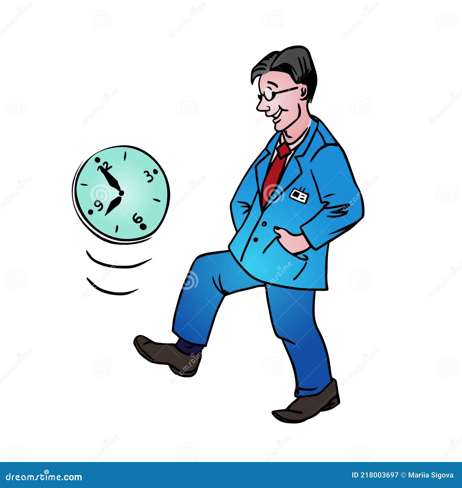 Procrastination, Delay Bad Time Management Concept. Angry Businesswoman ...