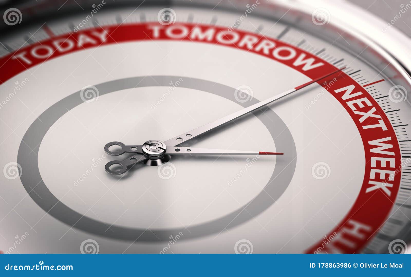Procrastination Concept. To Postpone a Date Stock Illustration ...