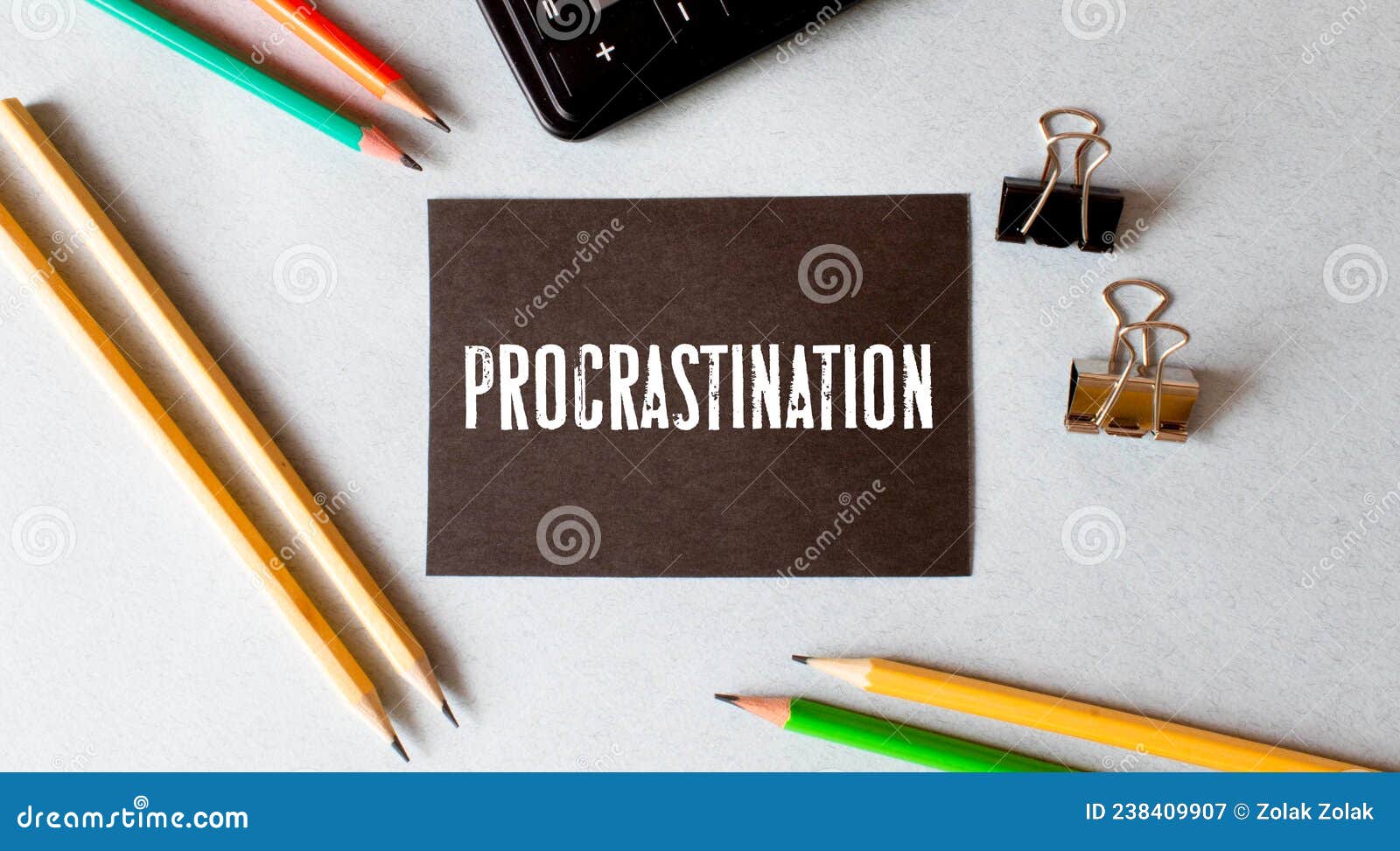 Procrastination Word Cloud Concept. Collage Made of Words about ...