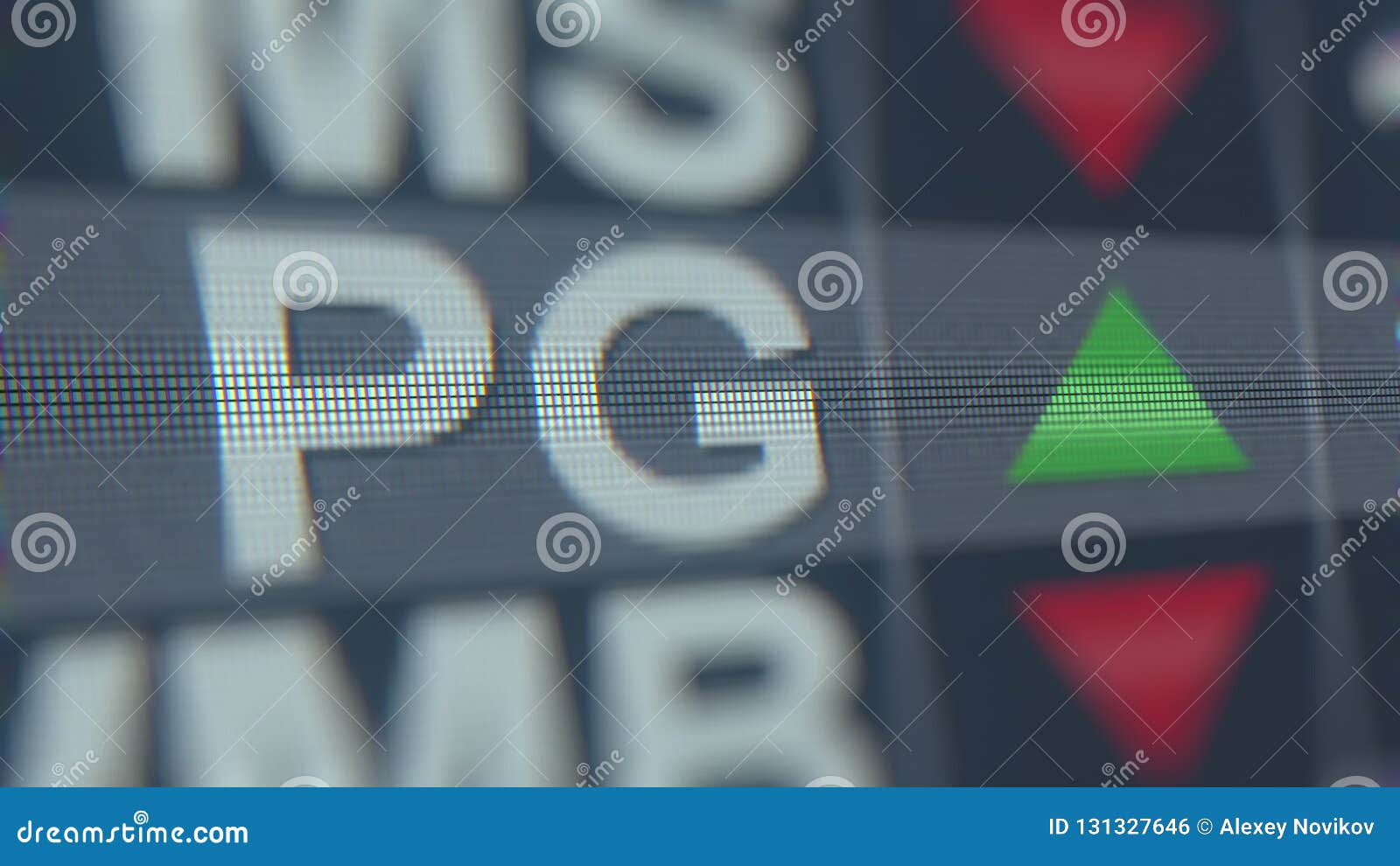PROCTER&GAMBLE PG Stock Ticker, Conceptual Editorial 3D Rendering Stock ...