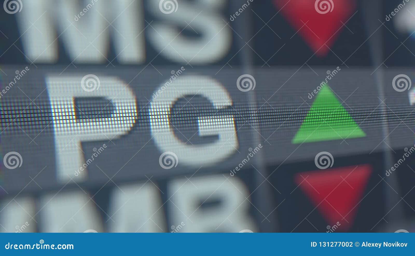 Procter & Gamble PG Stock Ticker, Conceptual Editorial Loopable ...