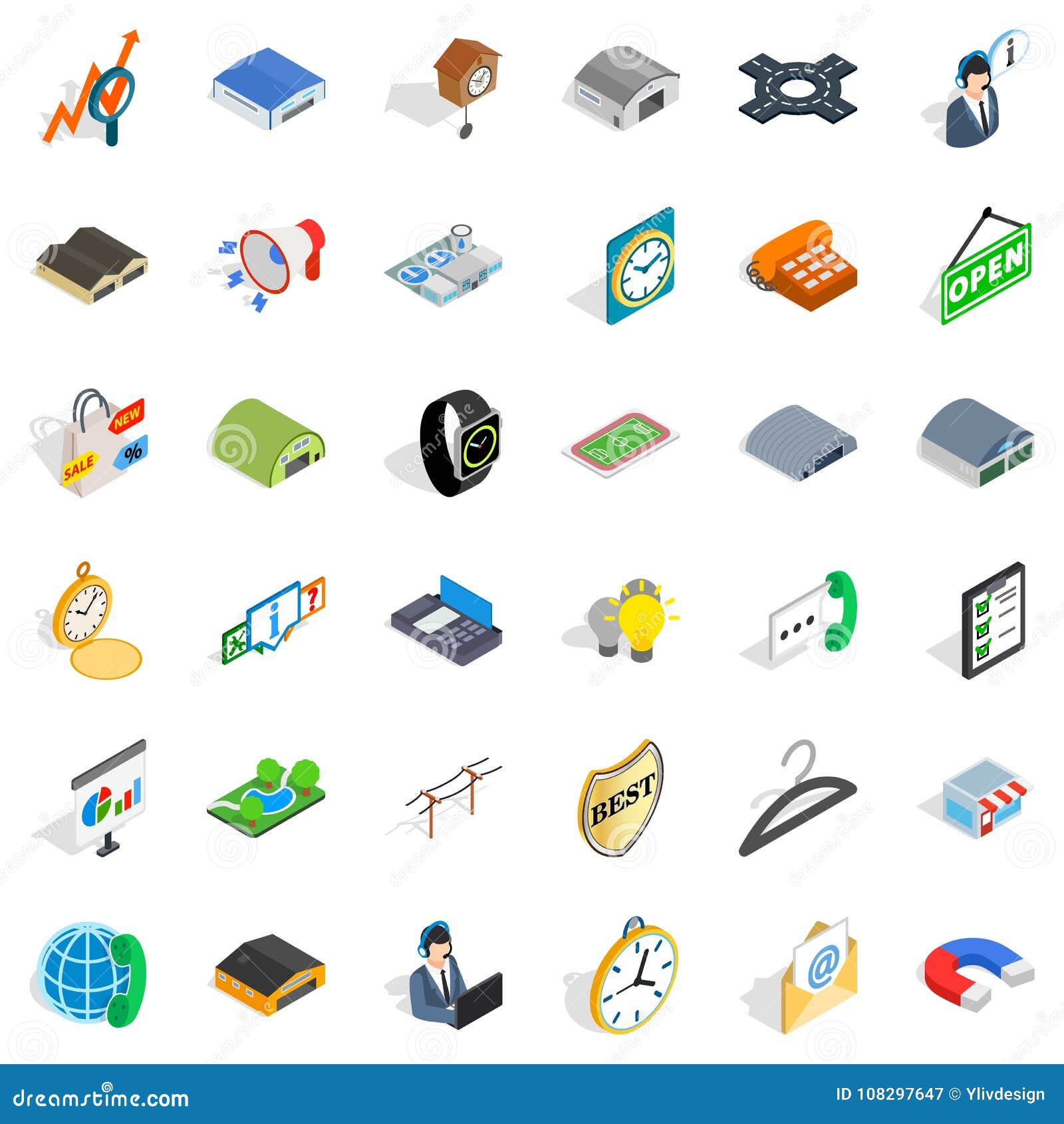 Procurement Activity Icons Set, Isometric Style Stock Vector ...