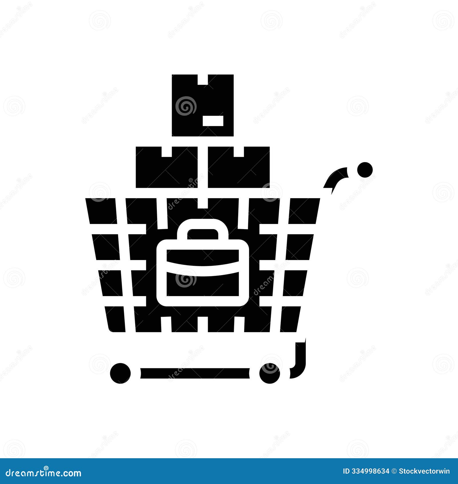 Procurement Business Process Glyph Icon Vector Illustration Stock ...