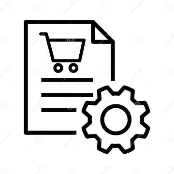 Procurement Icon on a White Background. Stock Vector - Illustration of ...