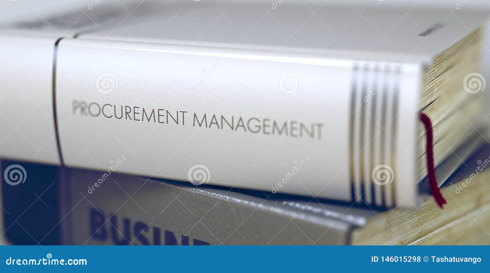 Book Title of Procurement Management. 3D Rendering. Stock Illustration ...