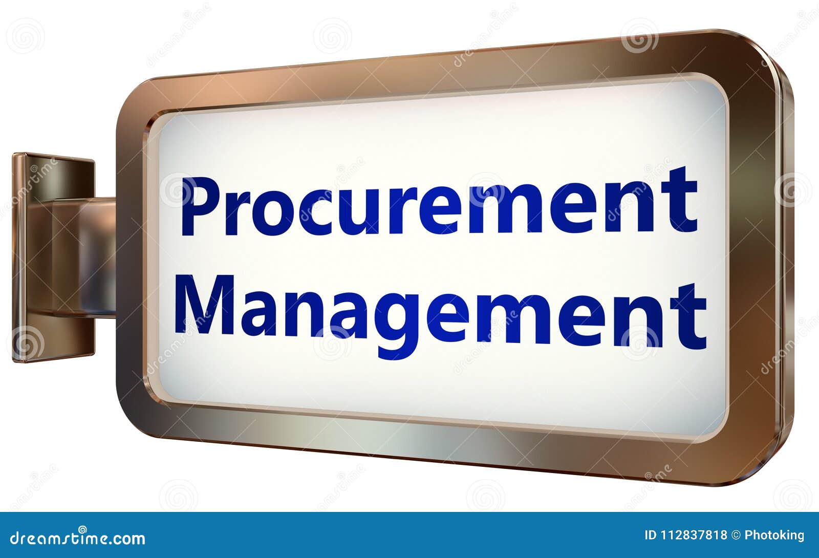 Procurement Management on Billboard Background Stock Illustration ...