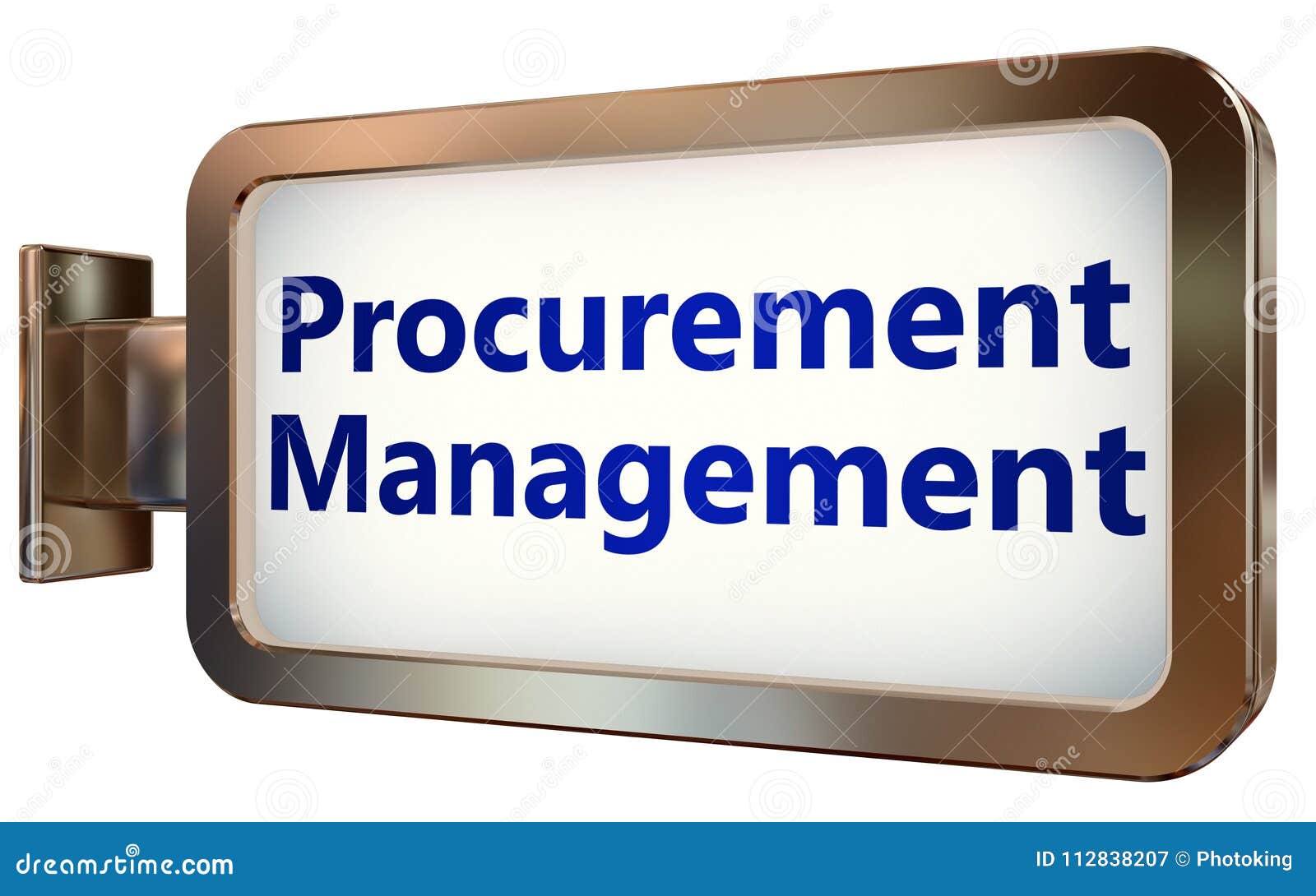 Procurement Management on Billboard Background Stock Illustration ...