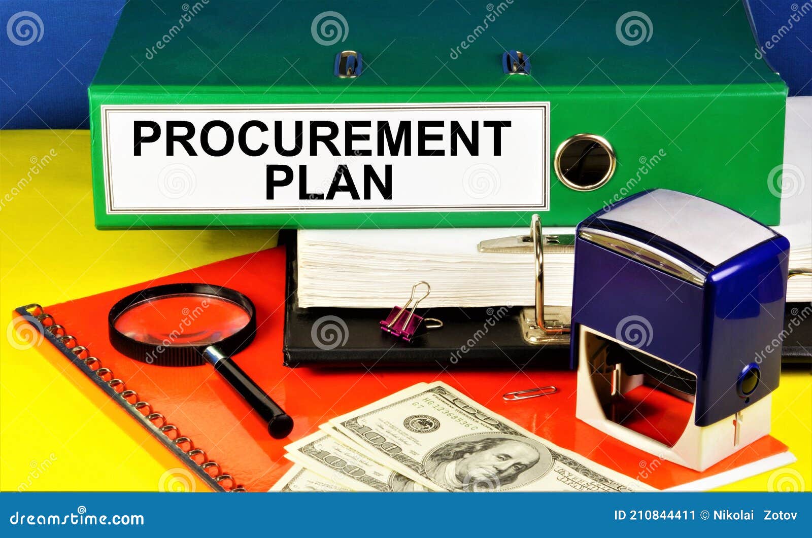 Procurement Plan. Text Label in the Planning Folder Stock Image - Image ...