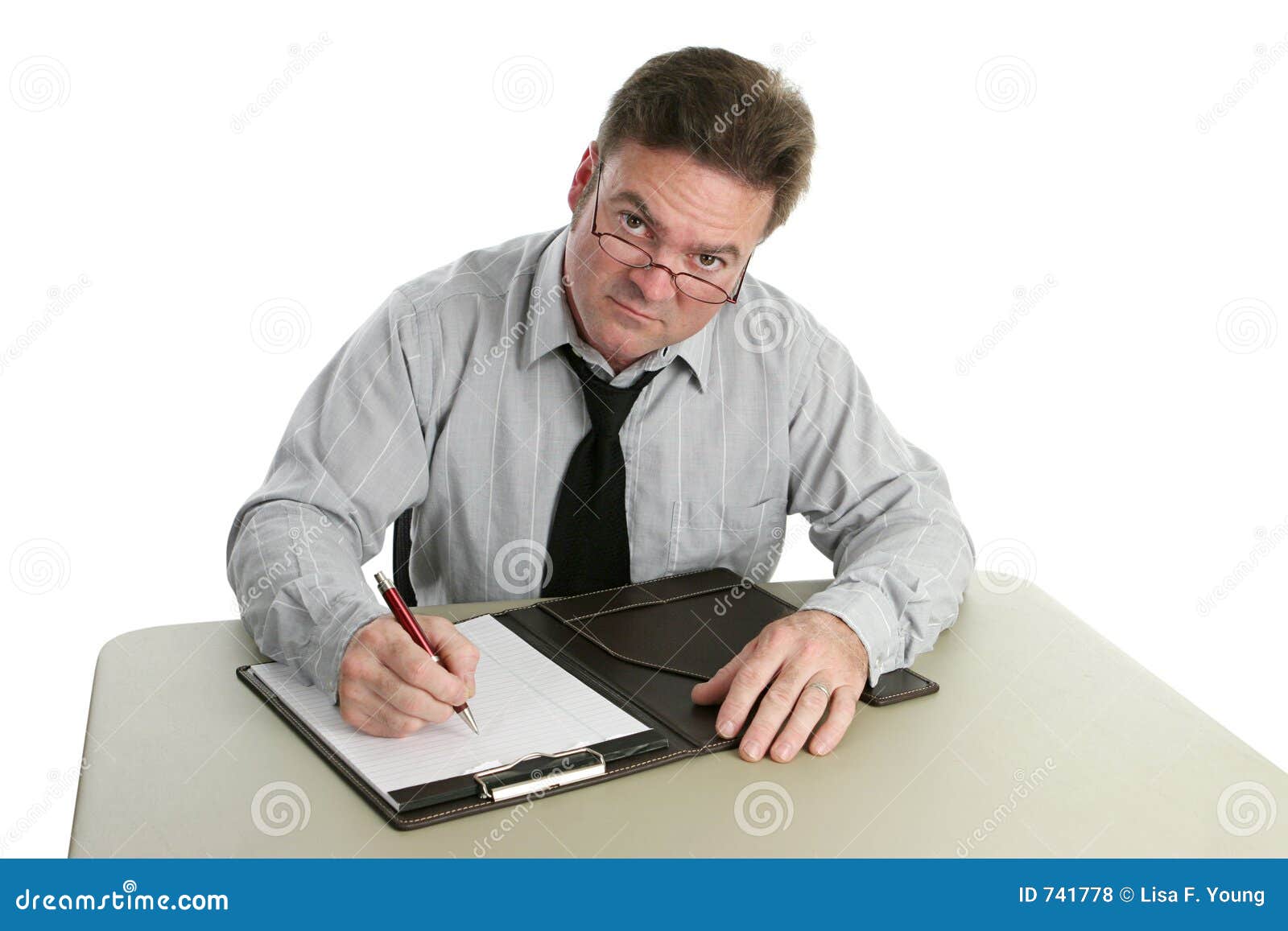 Procureur peu amical photo stock. Image du société, tard - 741778