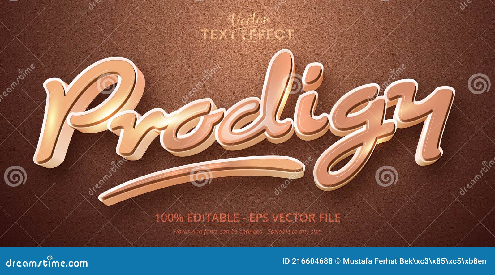 Prodigy Text, Cartoon Style Editable Text Effect Stock Vector ...
