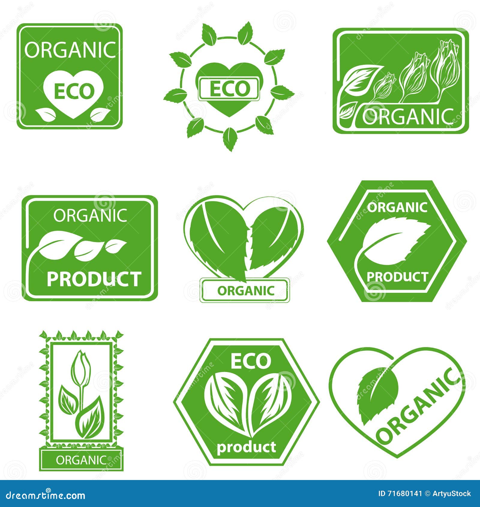 Prodotti Biologici, Logo Dell'opuscolo Illustrazione Vettoriale ...