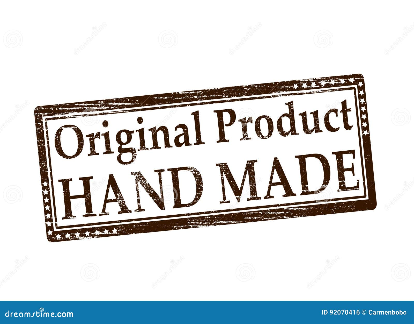 Prodotto Originale Fatto a Mano Illustrazione di Stock - Illustrazione ...