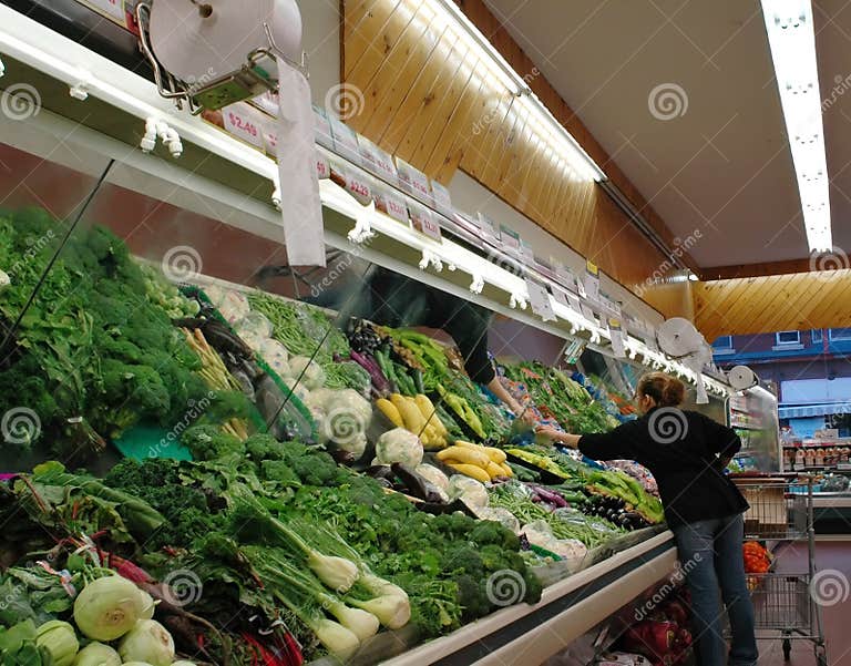 Produce Aisle stock photo. Image of consumer, shopping - 708666