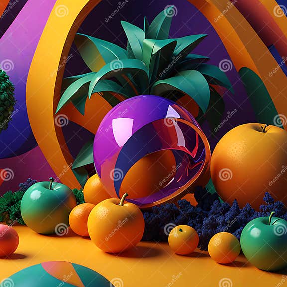 "Produce a 3D Abstract Background with a Combination of Sharp Stock ...