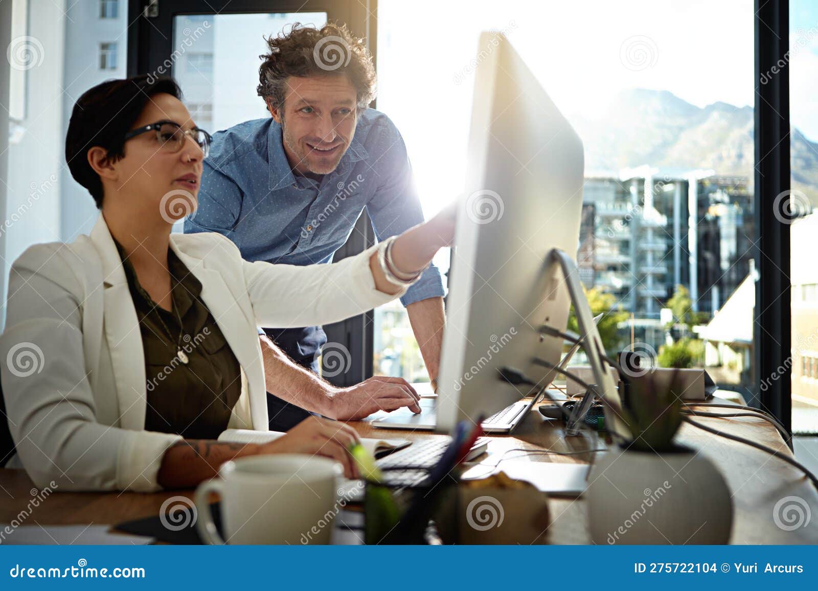 They always Produce Impressive Work Together. Businesspeople Working on ...