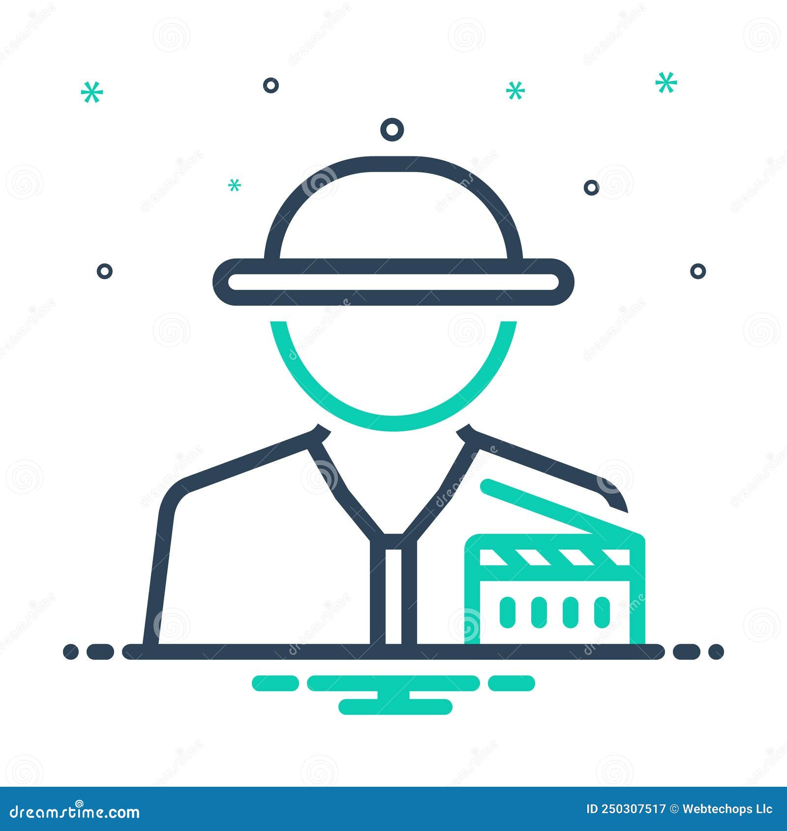 Mix Icon for Producer, Maker and Cinematography Stock Illustration ...