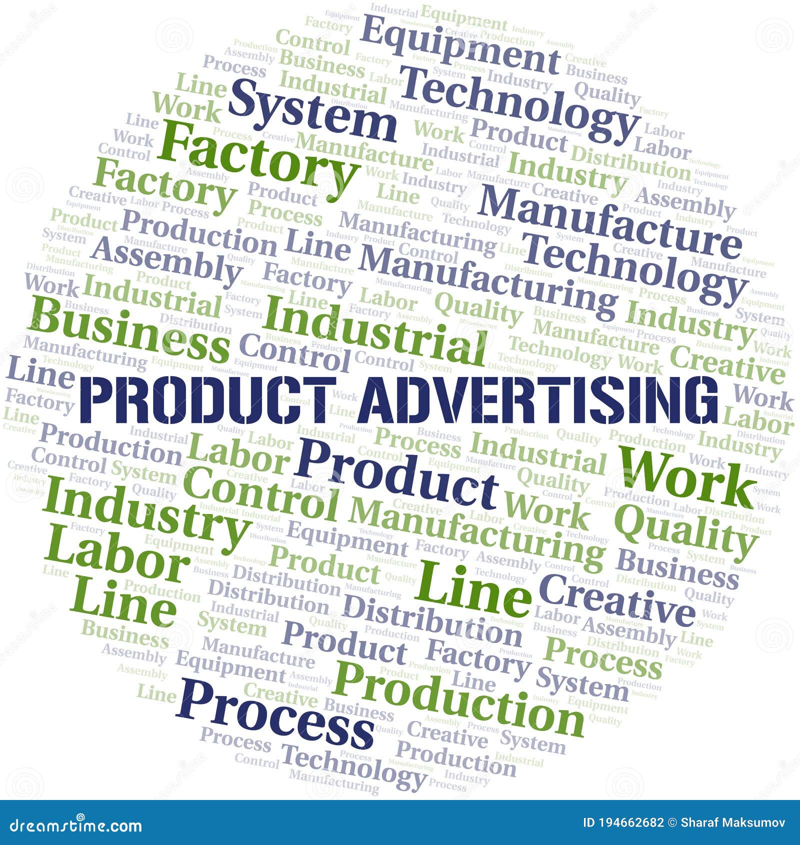 Product Advertising Word Cloud Create with Text only. Stock ...