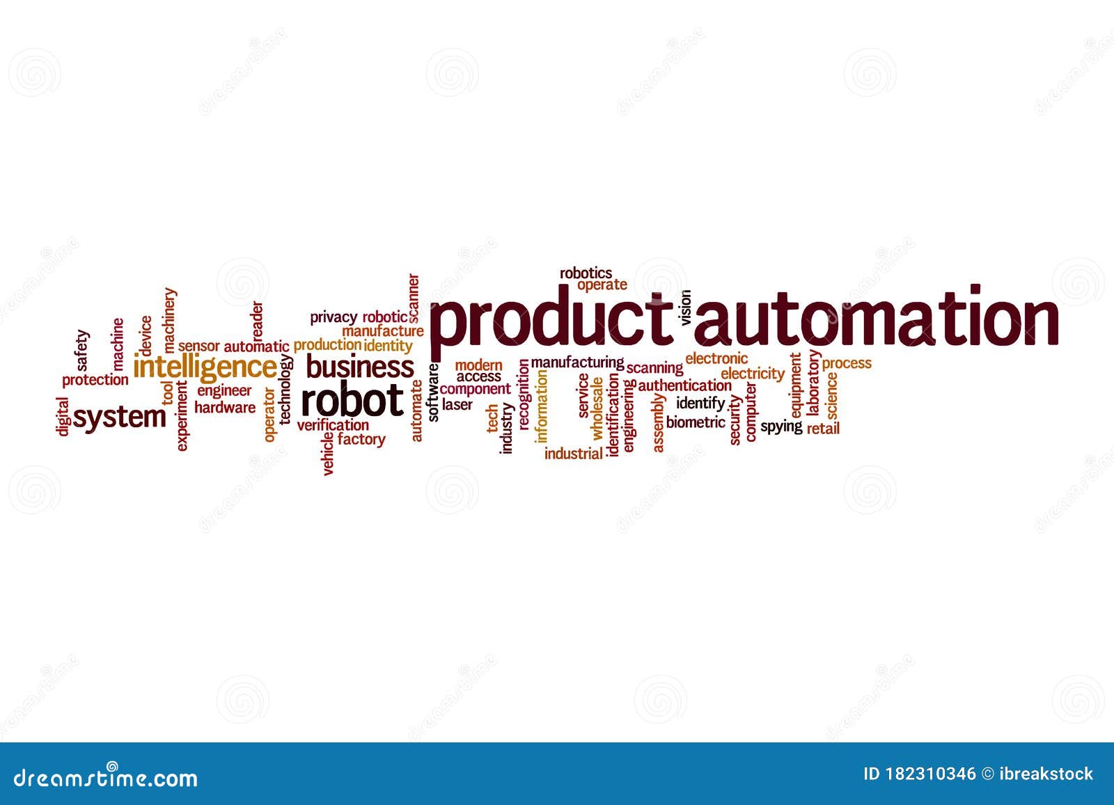 Product Automation Word Cloud Concept Stock Illustration - Illustration ...