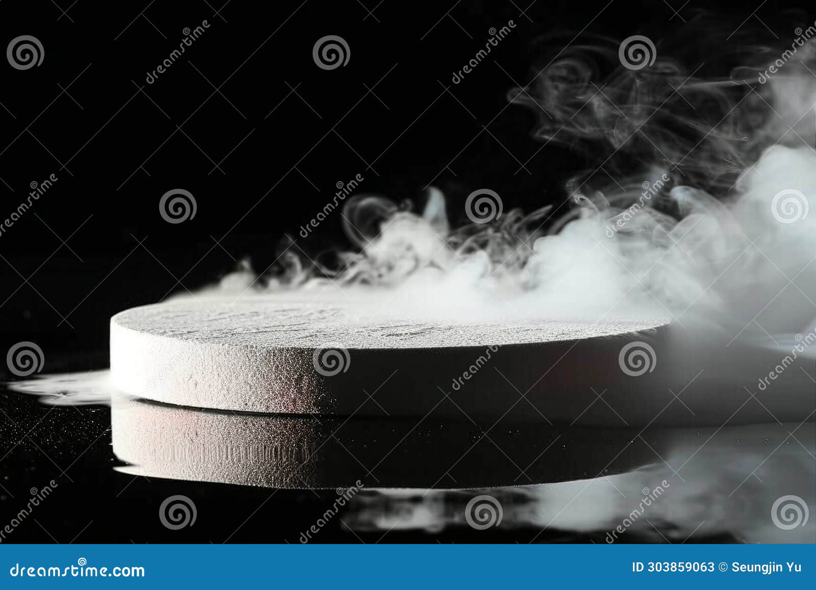 Product Backdrop, Cinematic Smoke Realistic Design. Stock Illustration ...