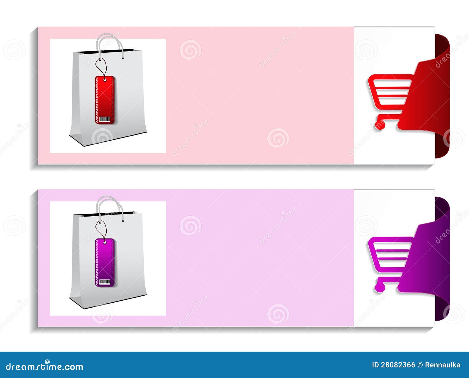 Product Banner - Shopping Offer Template Stock Vector - Illustration of ...