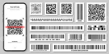 Product Barcodes and QR Codes. Smartphone Application, Scanner App ...