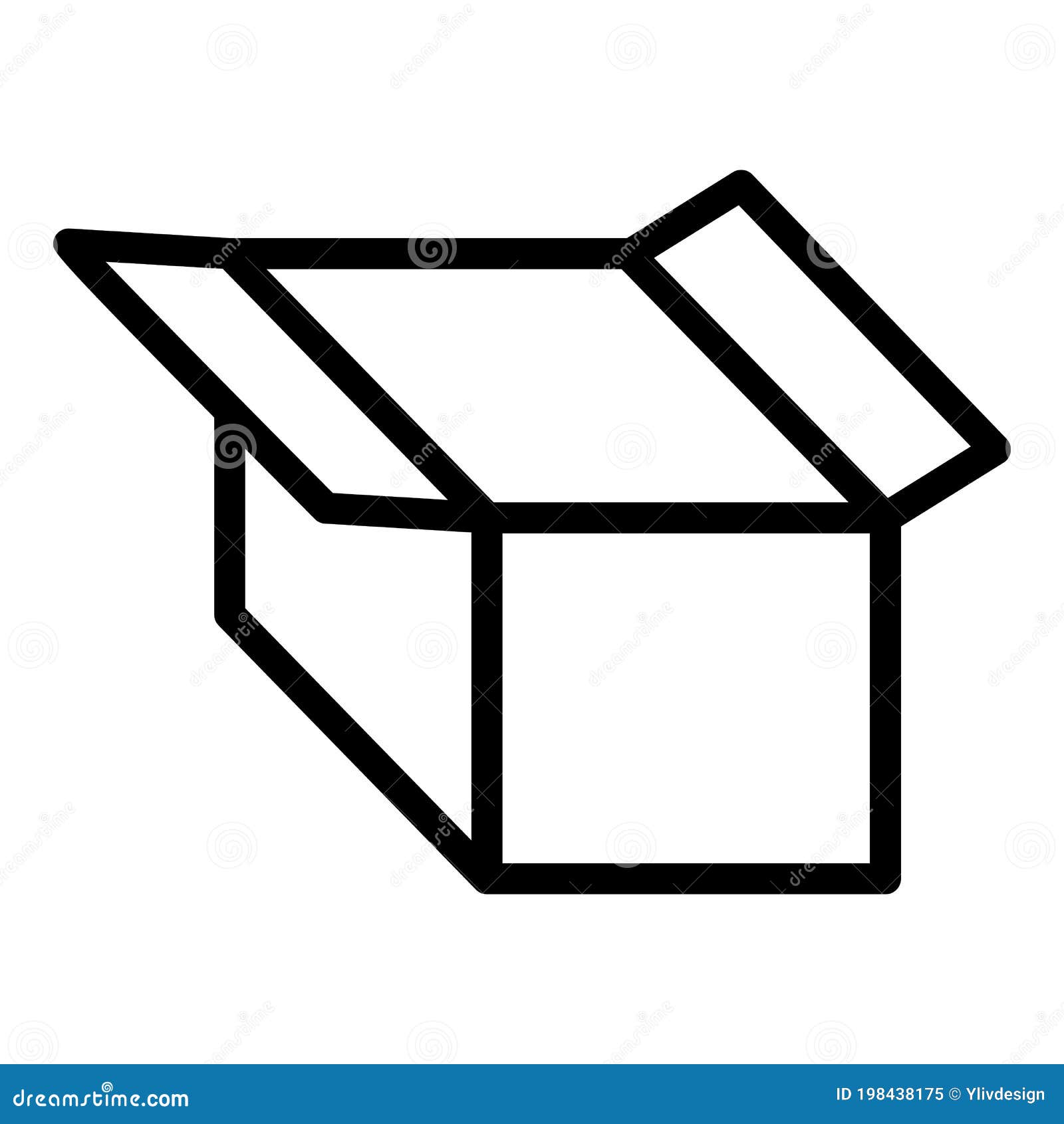 Product Box Icon, Outline Style Stock Vector - Illustration of carton ...