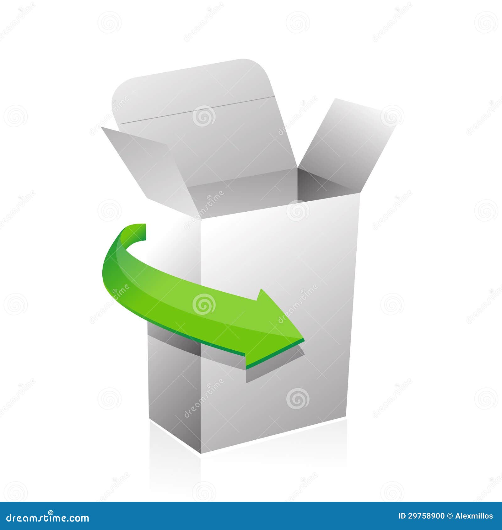 Product Box and Modern Arrow Around Stock Illustration - Illustration ...