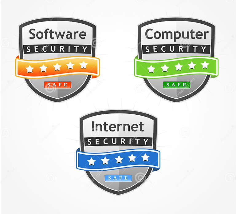 Product Comparison Badges, Color Coded Stock Illustration ...