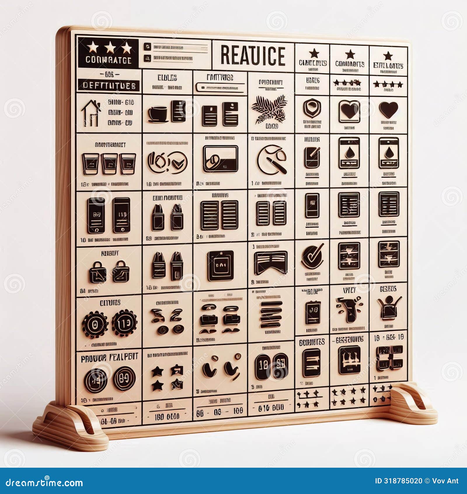 75 139. Product Comparison Table with Features_ a Structured is Stock ...