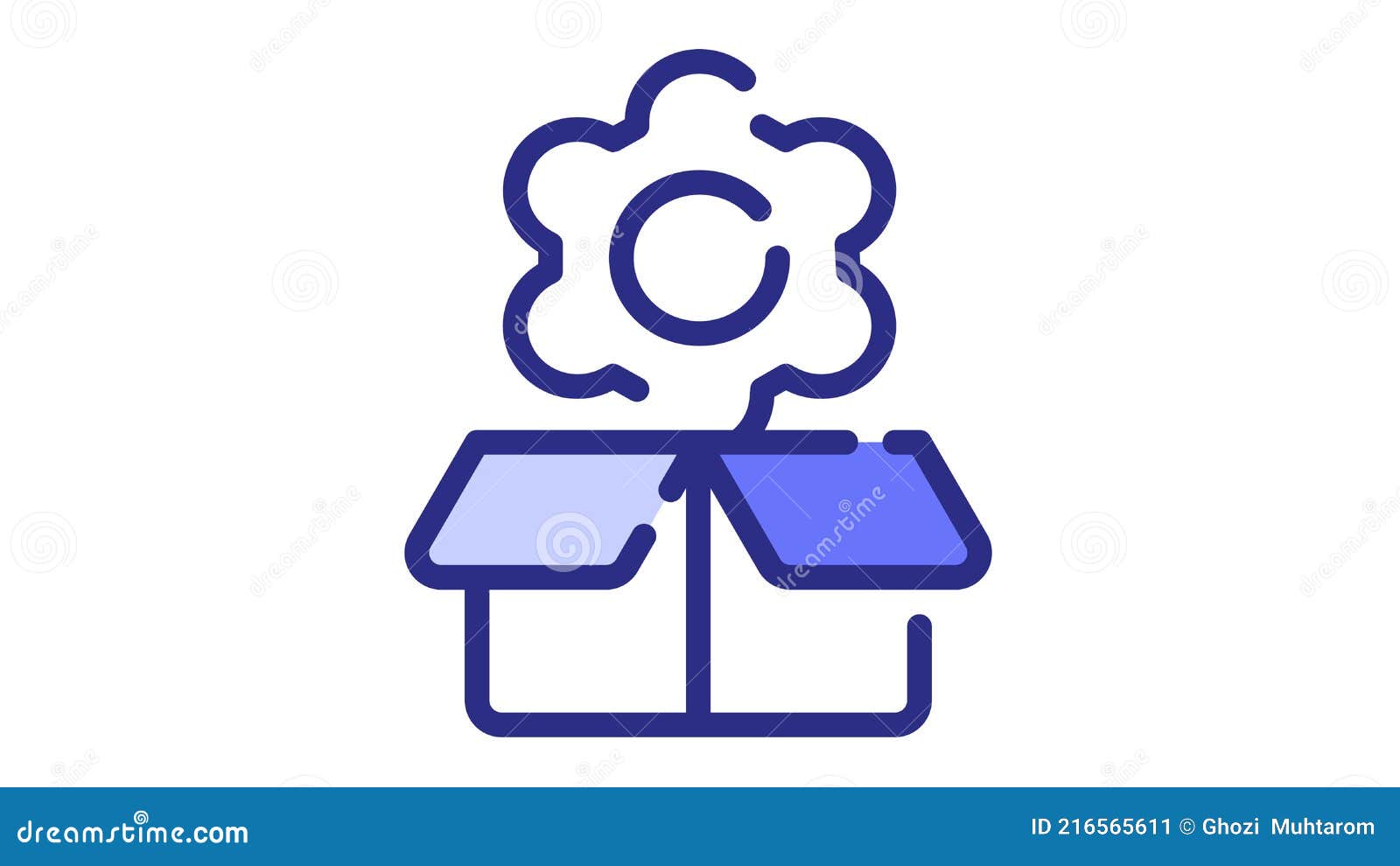 Product Configuration Development Single Isolated Icon with Dash or ...