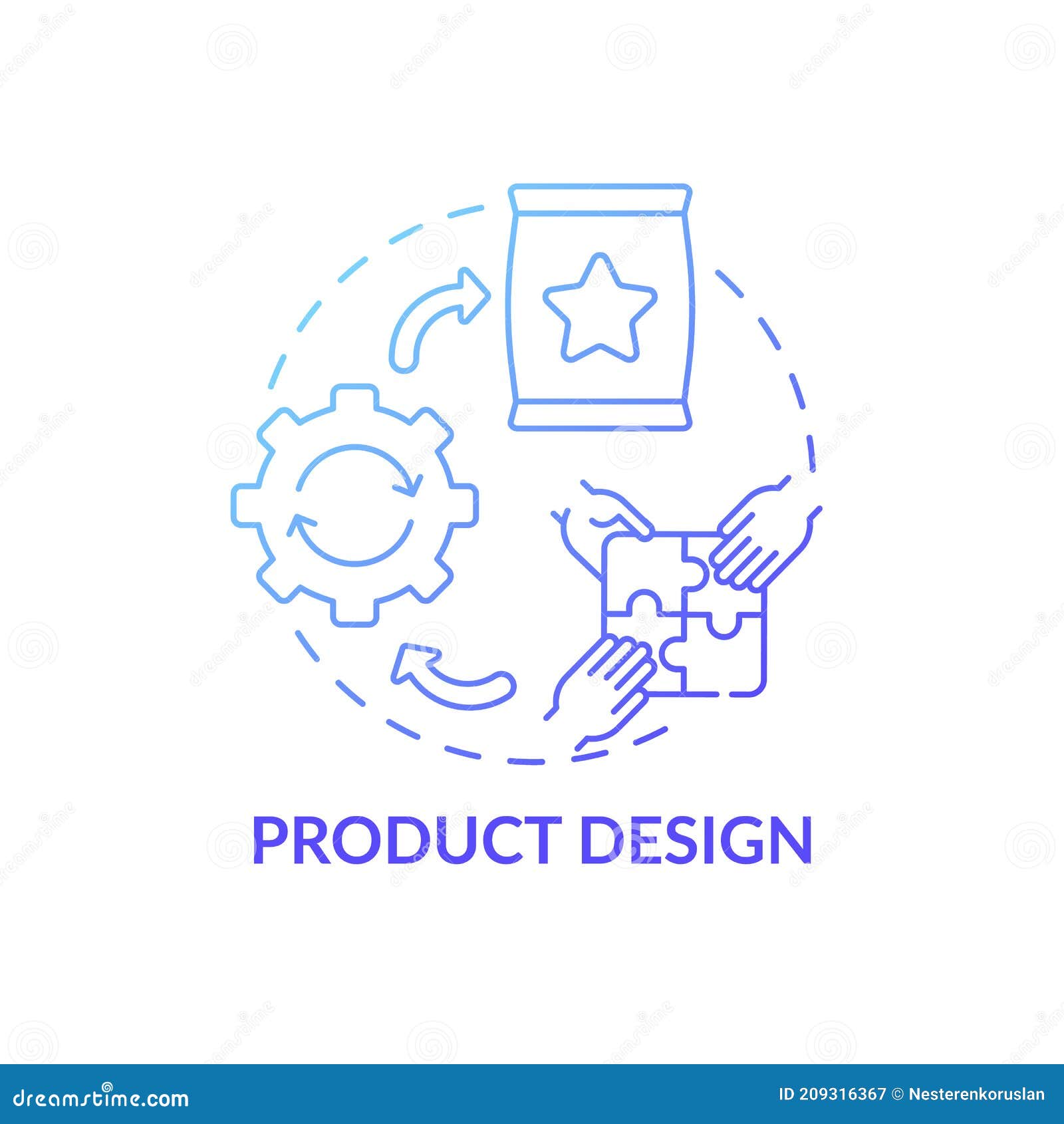Product Design Concept Icon Stock Vector - Illustration of ...