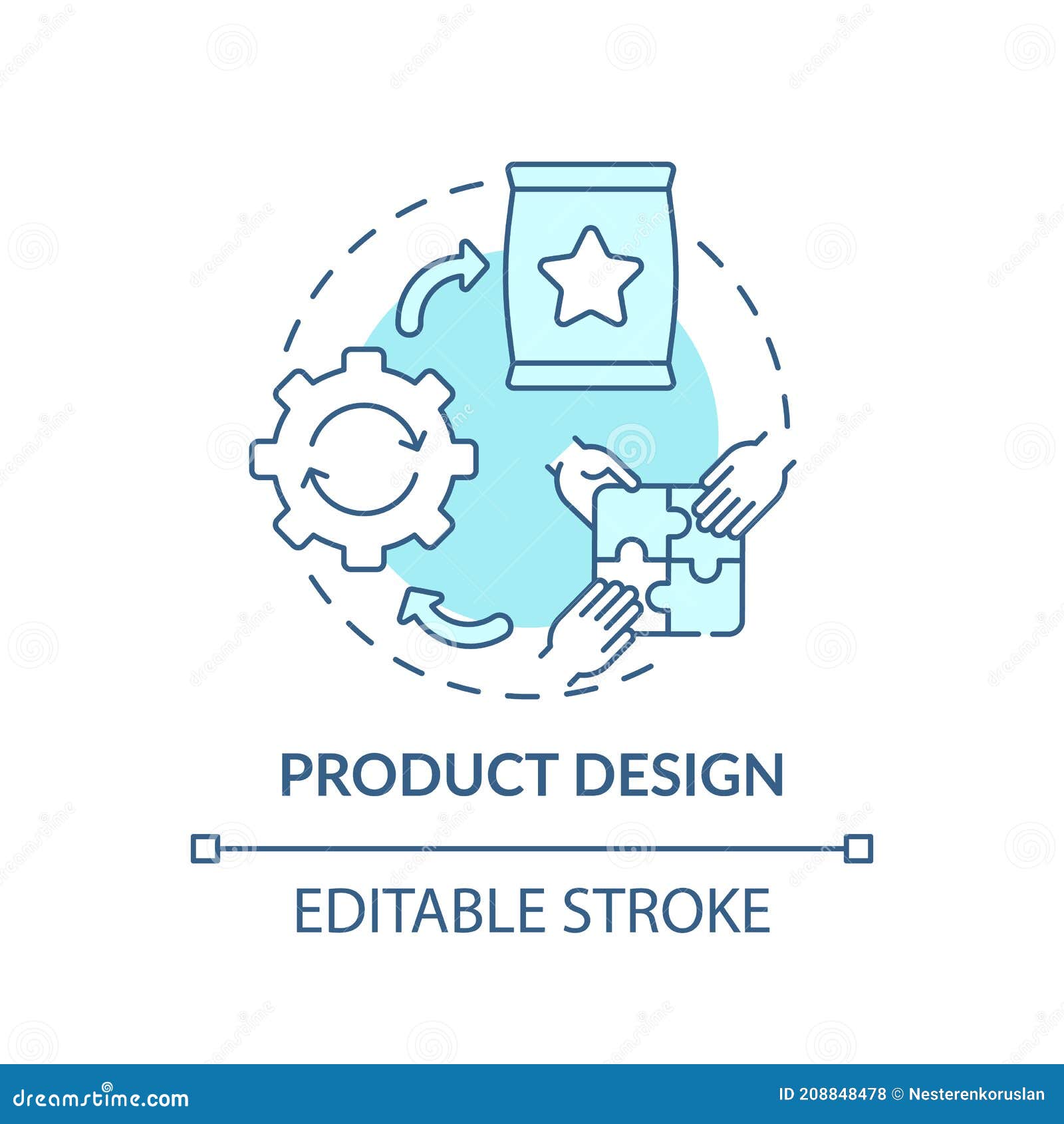 Product Design Concept Icon Stock Vector - Illustration of vector ...