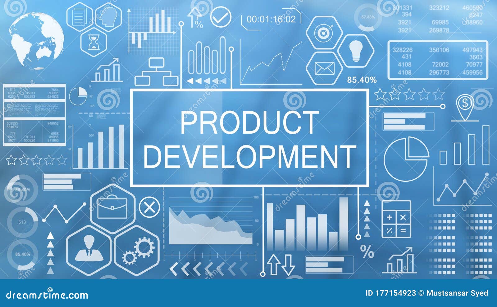 Product Development, Animated Typography Stock Illustration ...