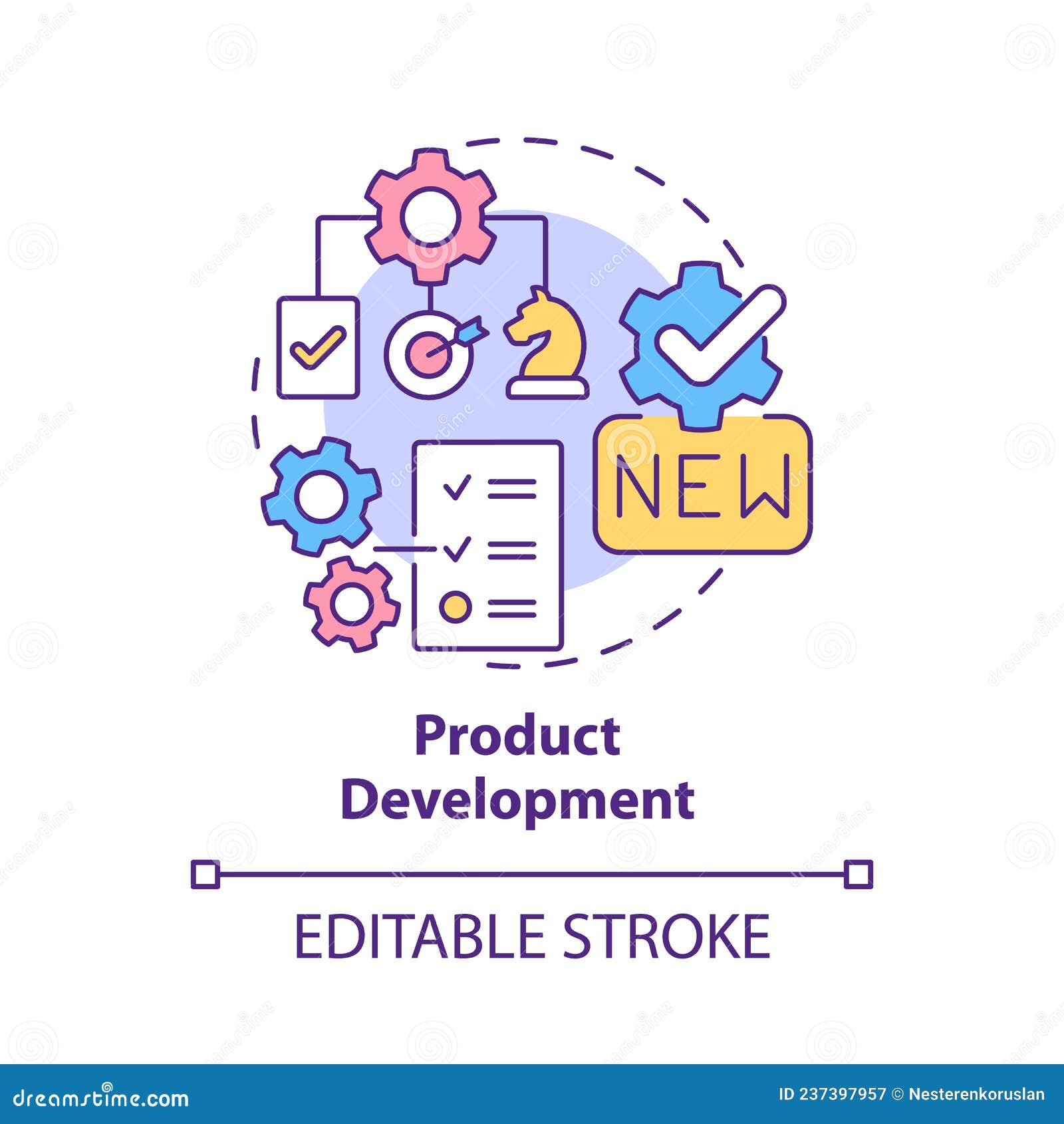 Product Development Concept Icon Stock Vector - Illustration of ...