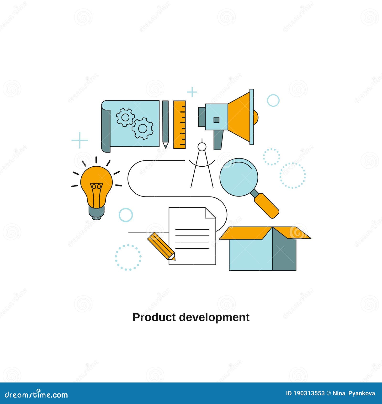 Product Development Concept Stock Vector - Illustration of icon ...