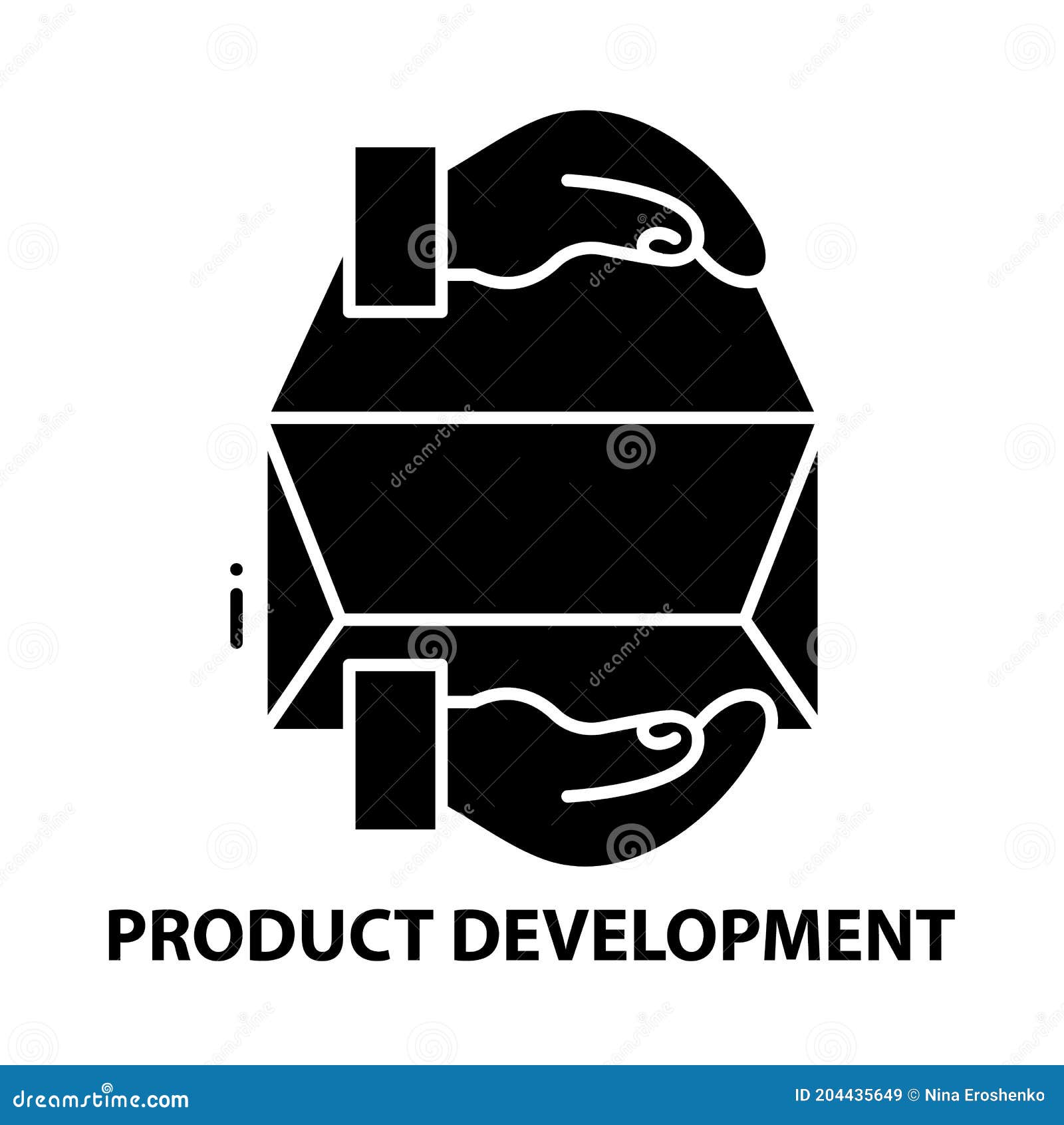 Product Development Icon, Black Vector Sign with Editable Strokes ...