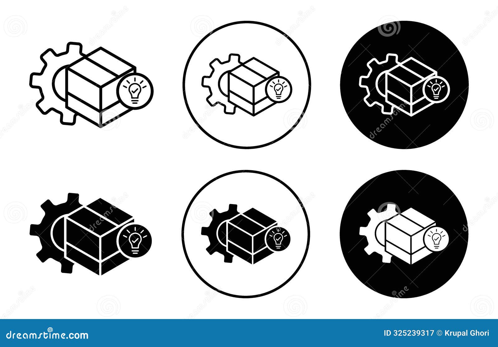 Product Development Icon Outline Flat Icon Stock Vector - Illustration ...