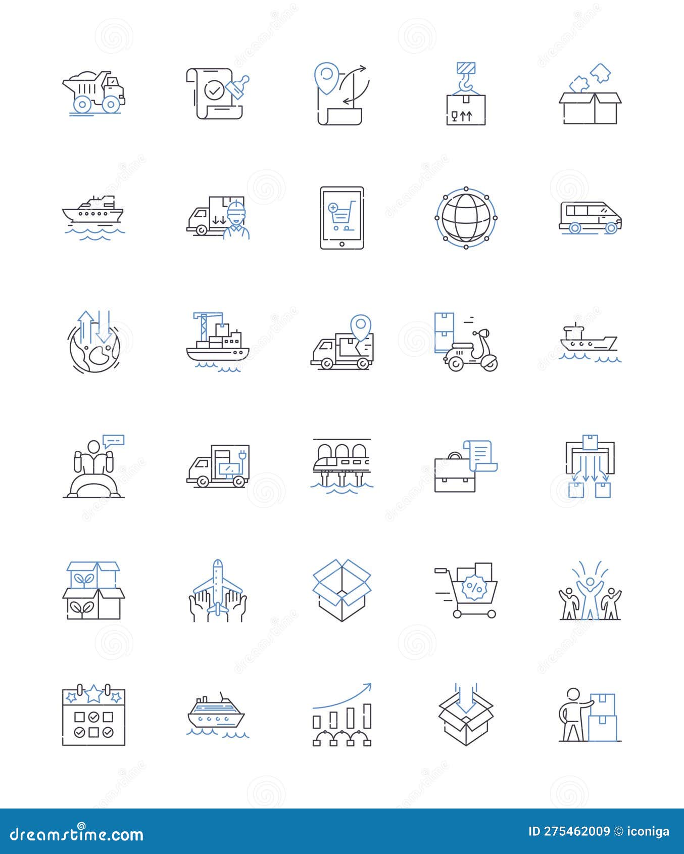Product Development Line Icons Collection. Innovation, Prototyping ...