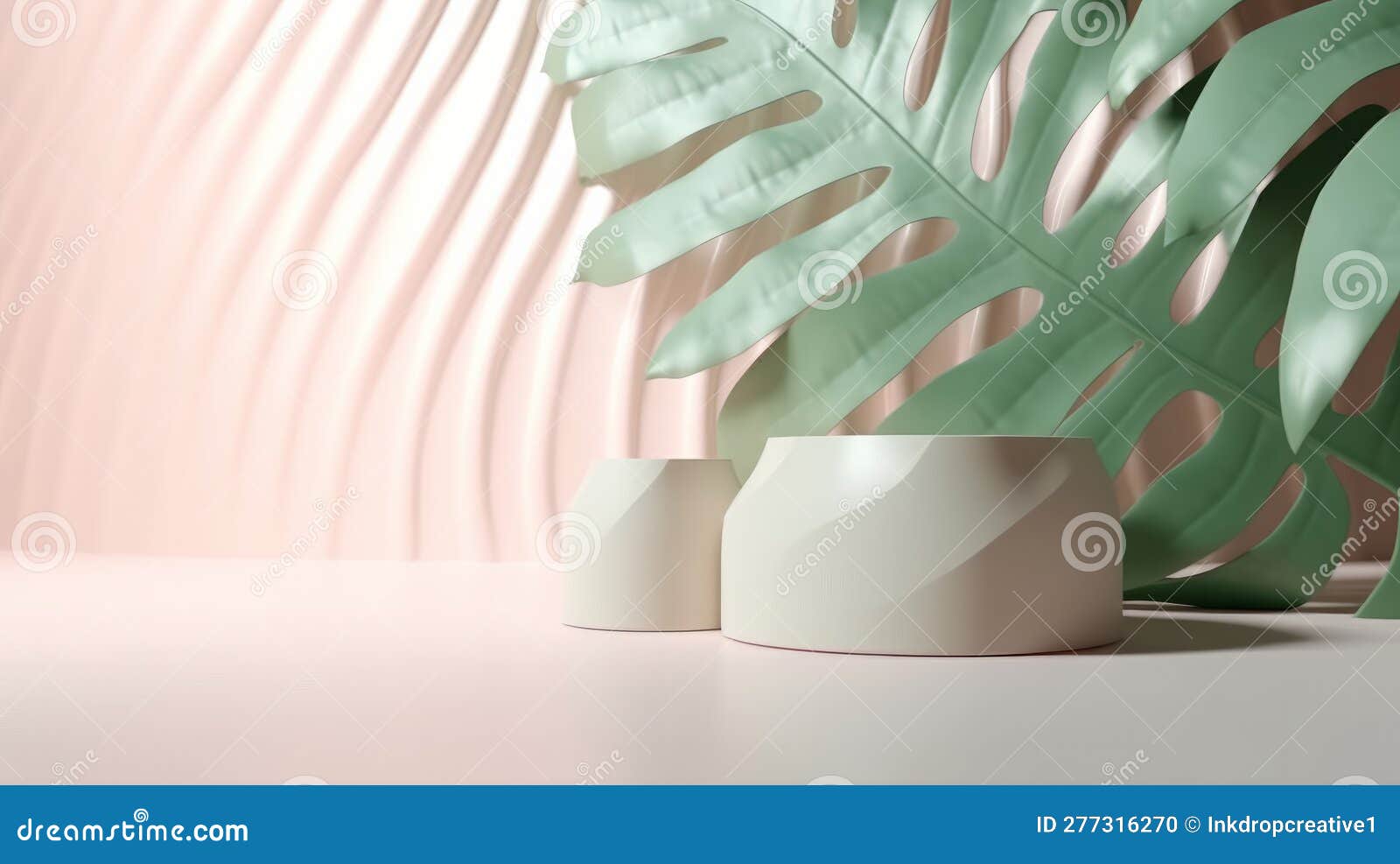 Product Display Background with Sunlight and Shadows on a Wall ...